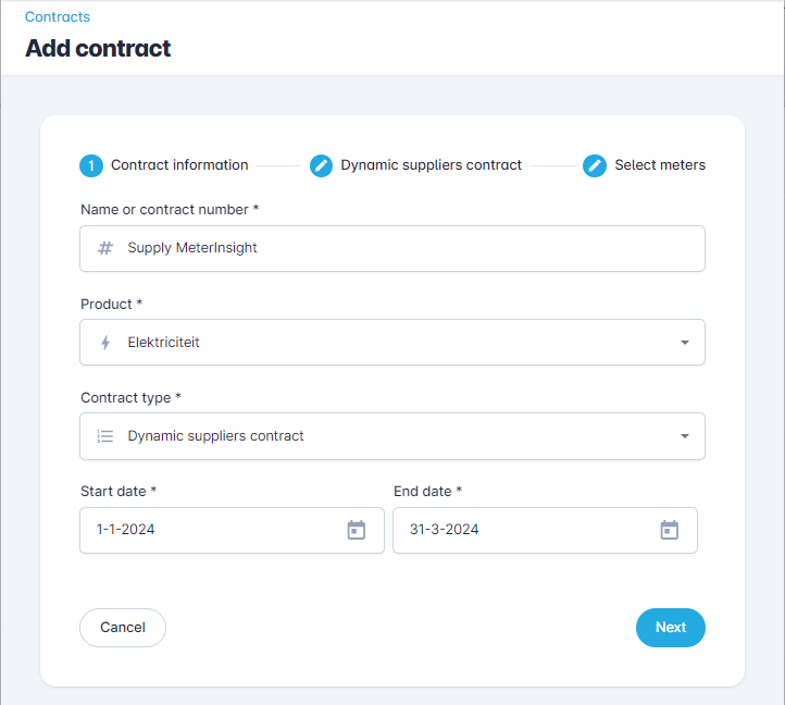Contracts | MeterInsight